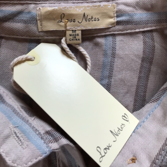 Love Notes | Tops | Nwt Love Notes Cute Crop Top Buttoned Shirt | Poshmark